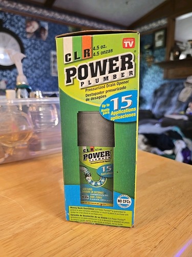 CLR Power Plumber Pressurized Drain Opener 4.5 OZ Up to 15 Applications ...