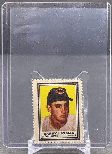 1962 TOPPS STAMPS MLB Baseball Barry Latman Cleveland Indians VGEX | eBay