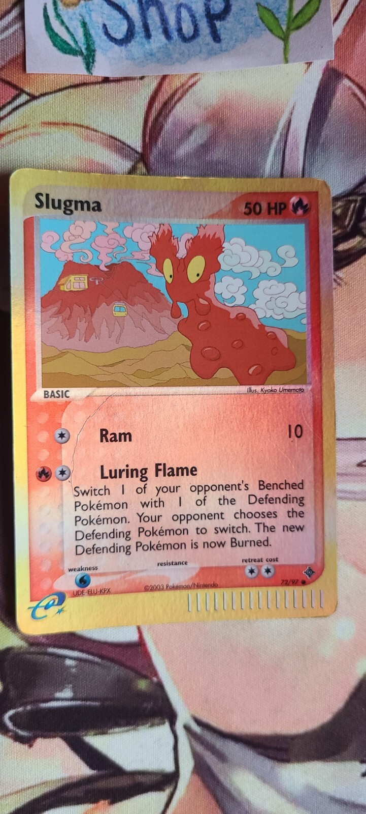 Pokémon TCG Slugma EX Dragon 72/97 Reverse Holo Common for sale online ...