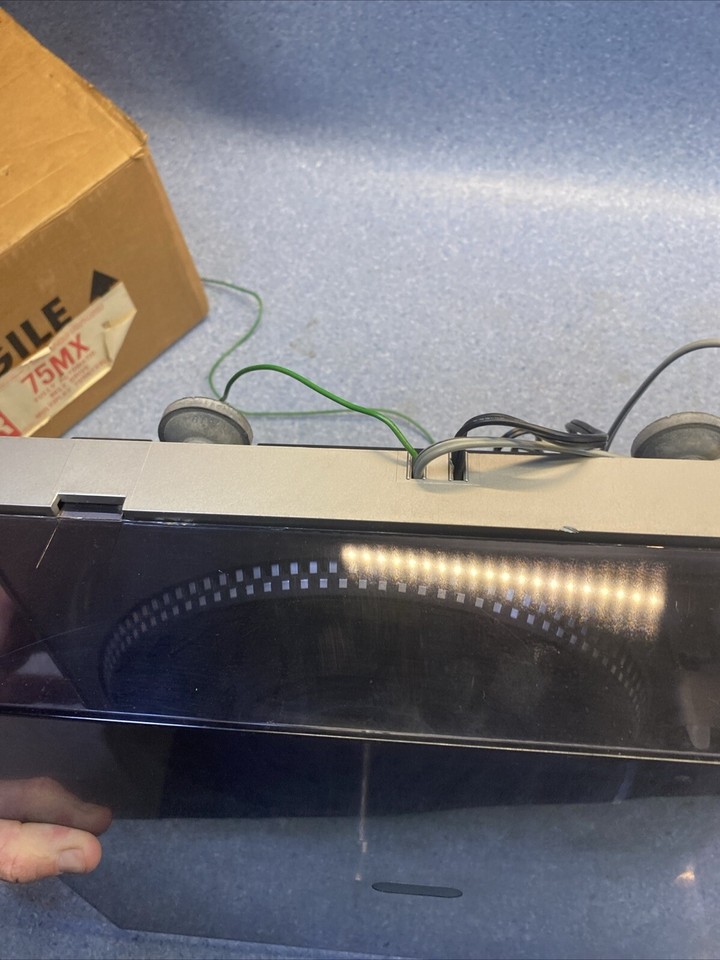 Vintage BSR Model 75MX Turntable, Record Player w/ Lid, Untested READ ...