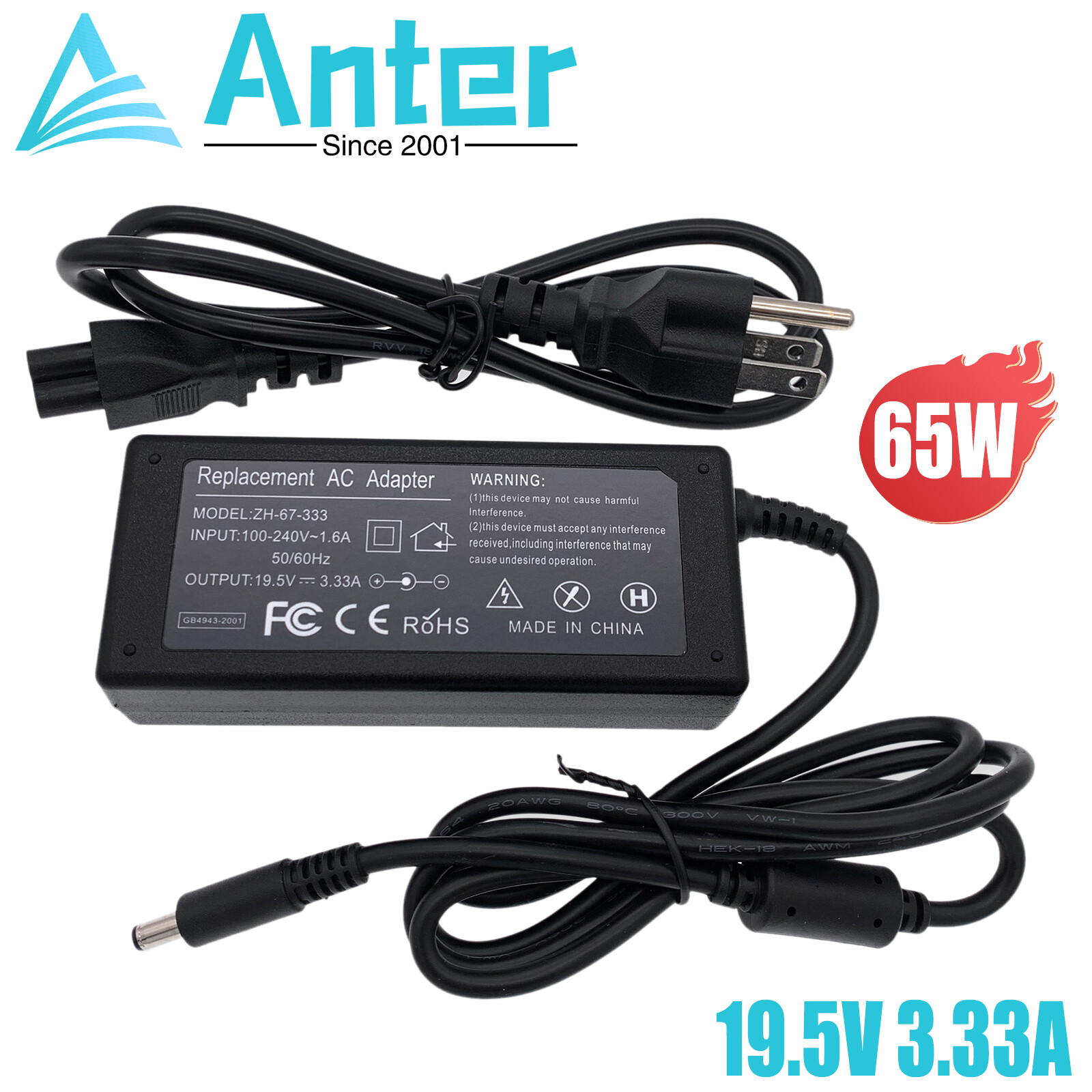 65W AC Adapter For HP EliteBook 640 G9, 645 G9 G10, 650 G9 Charger ...