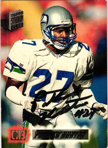 #207 Patrick Hunter Signed 1994 Stadium Club NFL Football AUTO Card ...