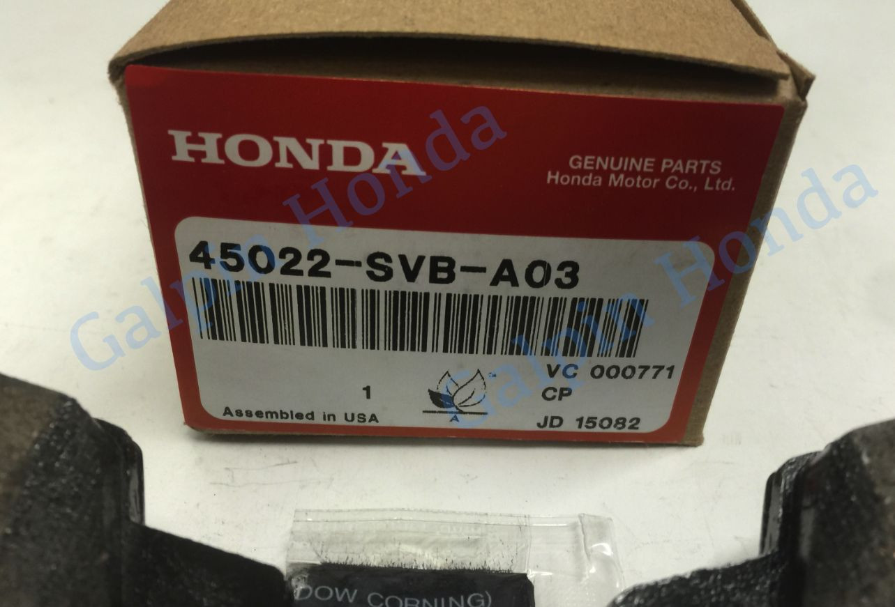 Honda Civic SI / S2000 Genuine Factory OEM Front Brake Pad Set (45022 ...