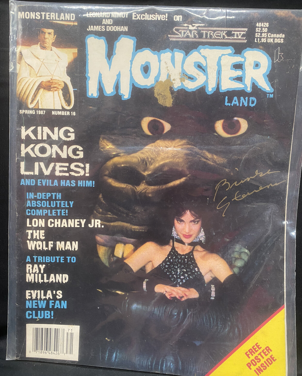 SIGNED MONSTERLAND magazine #16 Brinke Stevens EVILA King Kong | eBay