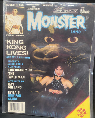 SIGNED MONSTERLAND magazine #16 Brinke Stevens EVILA King Kong | eBay