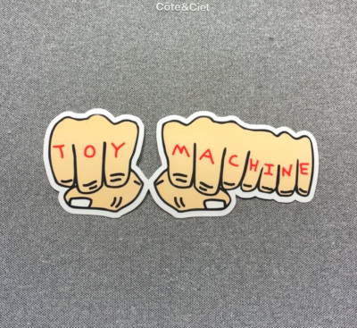 Toy Machine 2 Fists Skateboard Sticker 6" | eBay