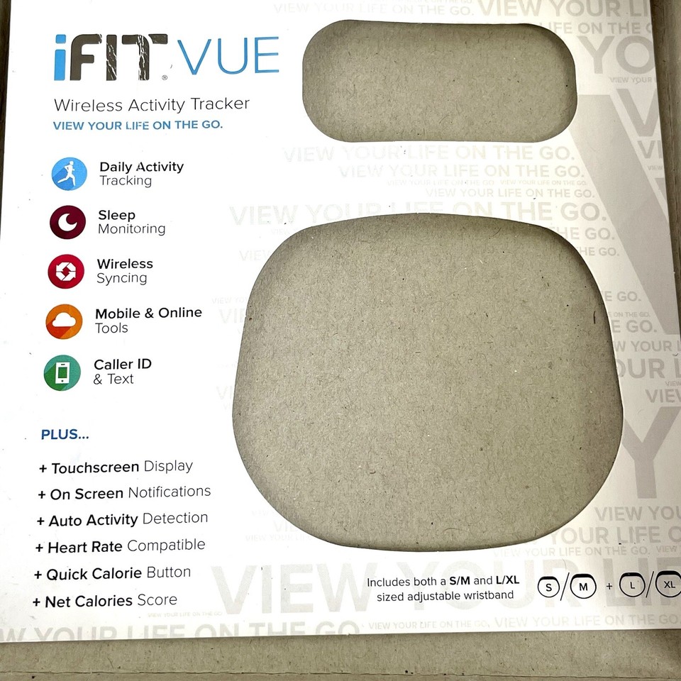 iFit Vue Wireless Activity Tracker Black Touchscreen iPhone Android L ...