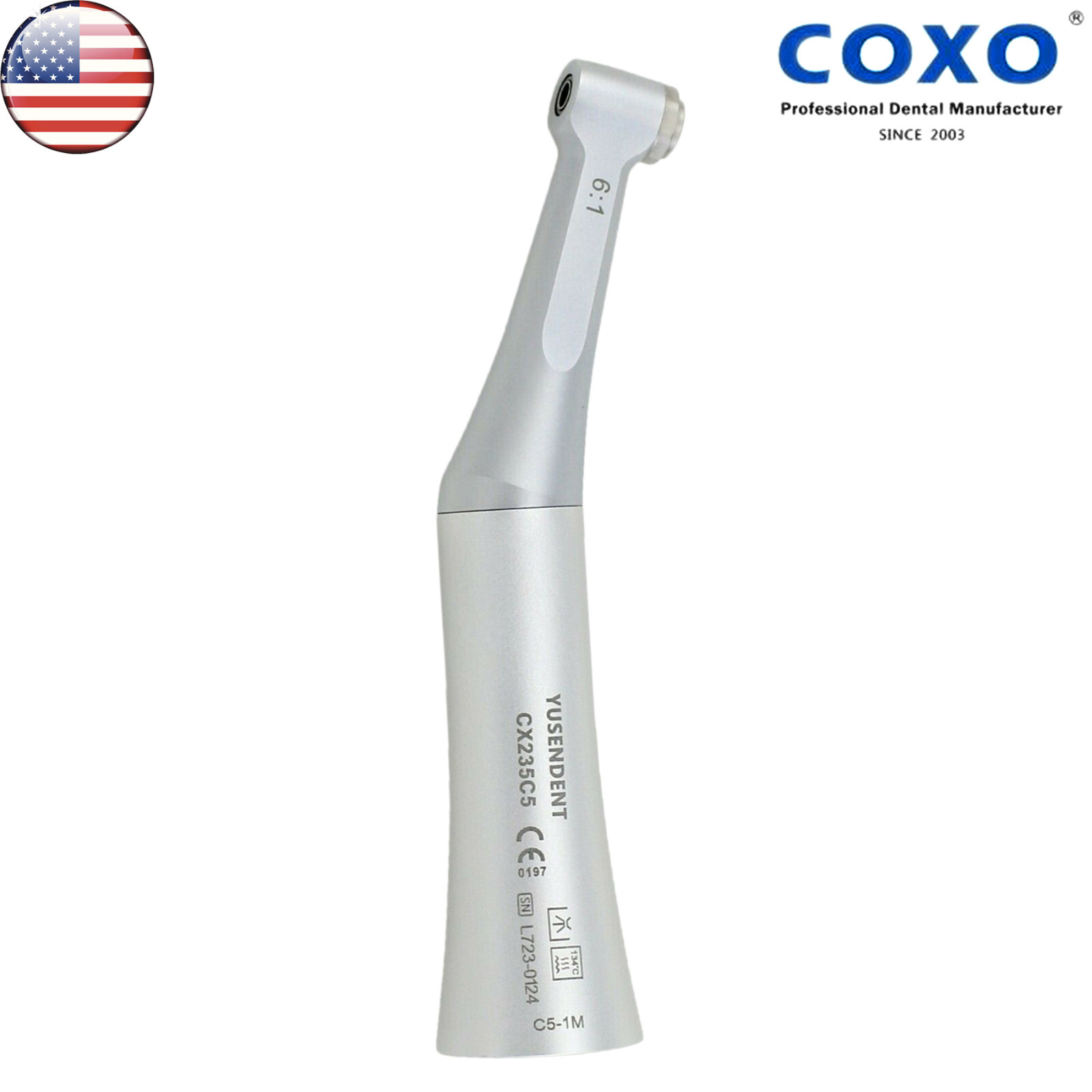 US COXO Dental 6:1 Endodontic Mini Contra Angle Handpiece Fit Dentsply ...