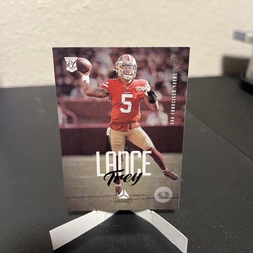 2021 Panini Chronicles Luminance Trey Lance ROOKIE Card #204 49ers | eBay