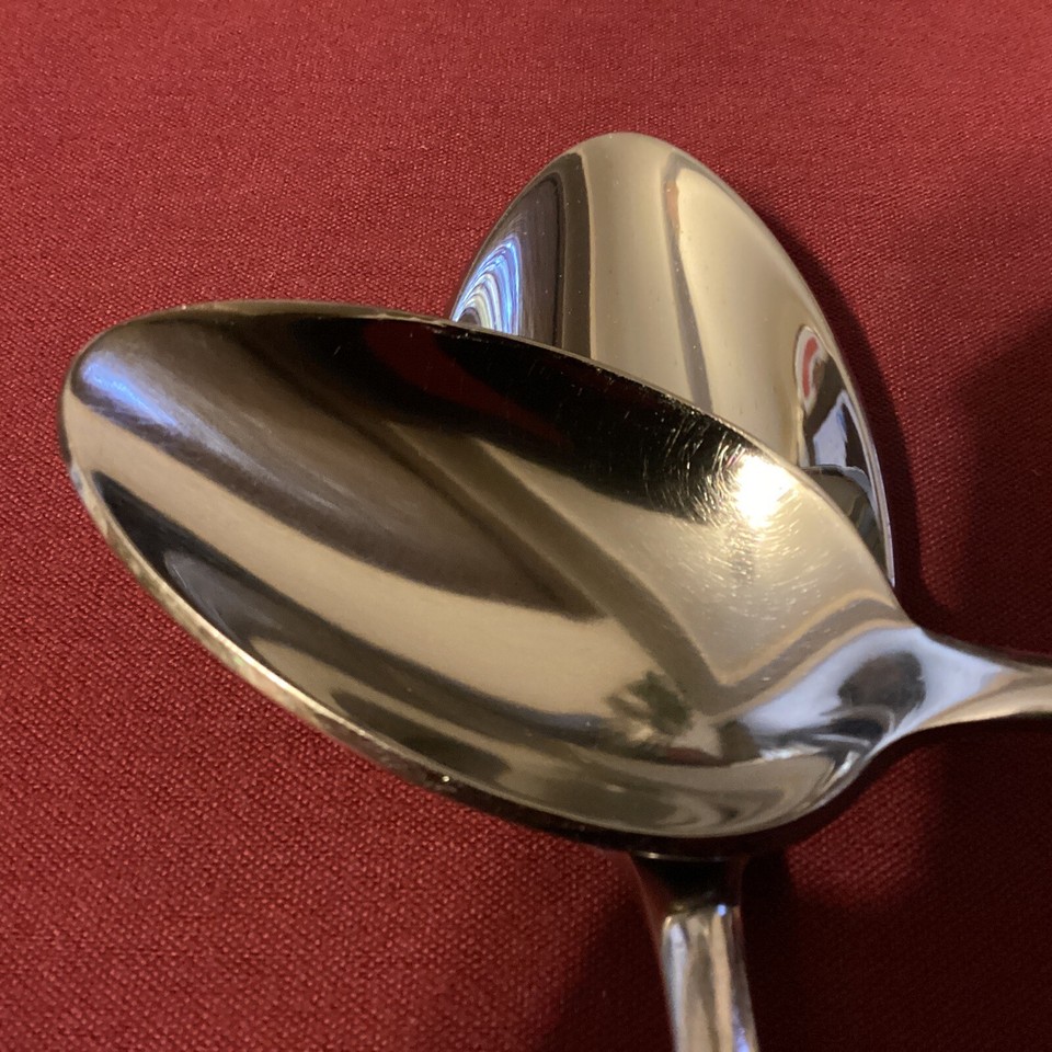 Borromeo Set of 3 Soup Spoons 8" CALDERONI Stainless Flatware Italy | eBay