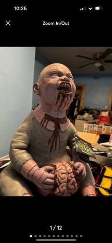 Spirit Halloween Brain Eatta Eating Zombie Baby Prop Latex 2010 W Tags ...