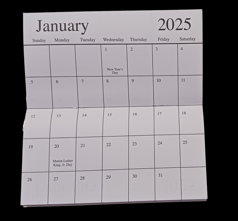 2024-2025 Angels Pocket Calendars 6.5" x 3.5" With Clear Vinyl Cover ...