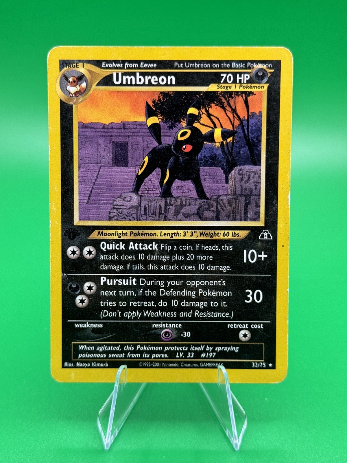 Pokémon TCG Umbreon Neo Discovery 32/75 Regular 1st Edition Rare | eBay