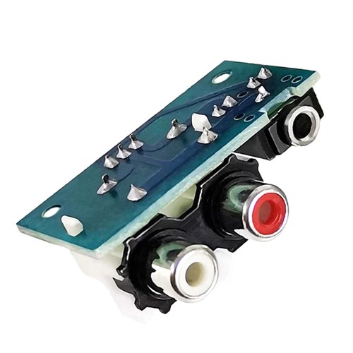 3.5MM Audio Socket Dual AV Lotus Socket Input To XH2.54-3P Output ...