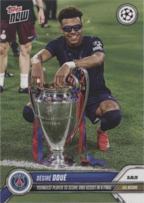 2024-25 Topps Now Uefa Club Competitions - Desire Doue #162 /5843 for ...