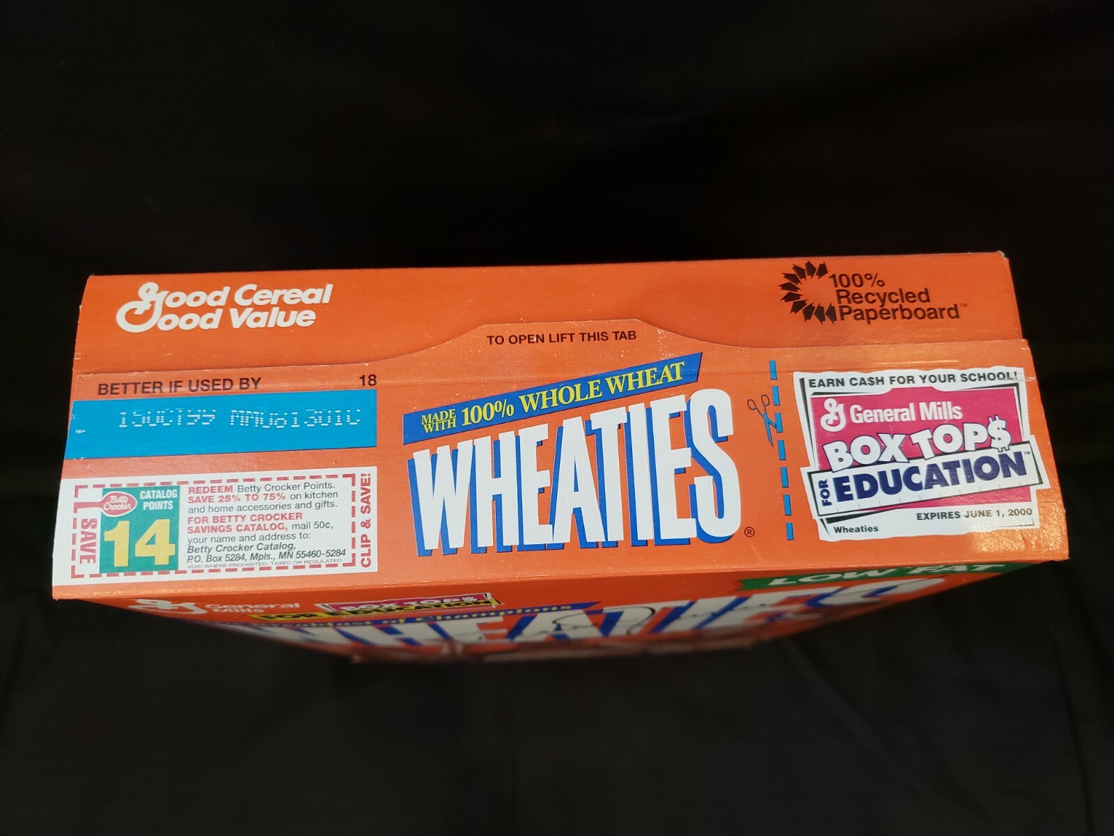 BRUCE JENNER AUTOGRAPHED WHEATIES CEREAL BOX TIGER WALTER PAYTON ...