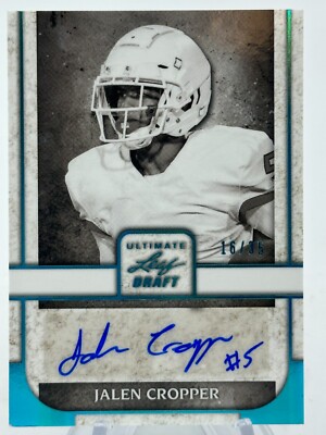 Jalen Cropper /35 2022 Leaf Ultimate Draft | eBay
