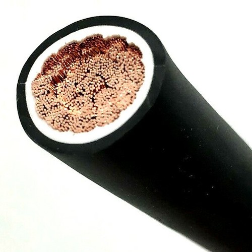 2/0 AWG 00 Gauge Battery Cable Black By the Ft OFC Copper Power Wire ...