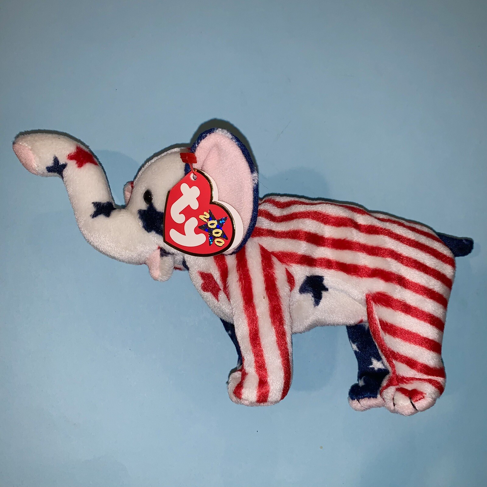 NWT RARE TY COLLECTABLE “RIGHTY 2000” BEANIE BABY ELEPHANT w/ ERRORS ...