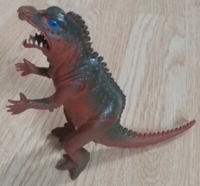 Vintage Godzilla Dinosaur Figure Lizard Monster Squeak Toy 5.25" | eBay