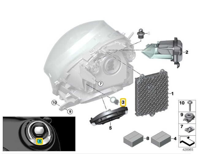 GENUINE MINI Yellow Front Light Bulb 63117359248 PY24W. F54 F55 F56 F57 ...