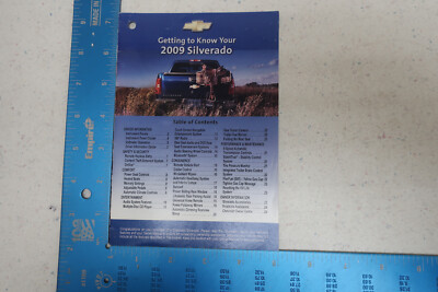 SUPPLEMENT 2009 SILVERADO QUICK REFERENCE ONLY GUIDE OWNER'S MANUAL ...