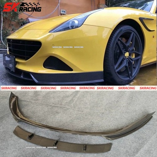 For Ferrari California T 2015-2018 Real Carbon Fiber Front Bumper Lip ...