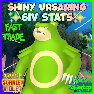 6IV 🌟SHINY🌟 URSARING | POKEMON SCARLET & VIOLET | SHINY/NON-SHINY ...