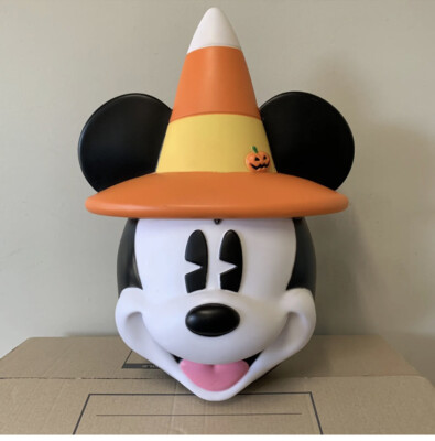 NEW 2023 Disney Halloween Mickey Mouse Candy Corn Hat Blow Mold 2 FT 🐭🎃 ...