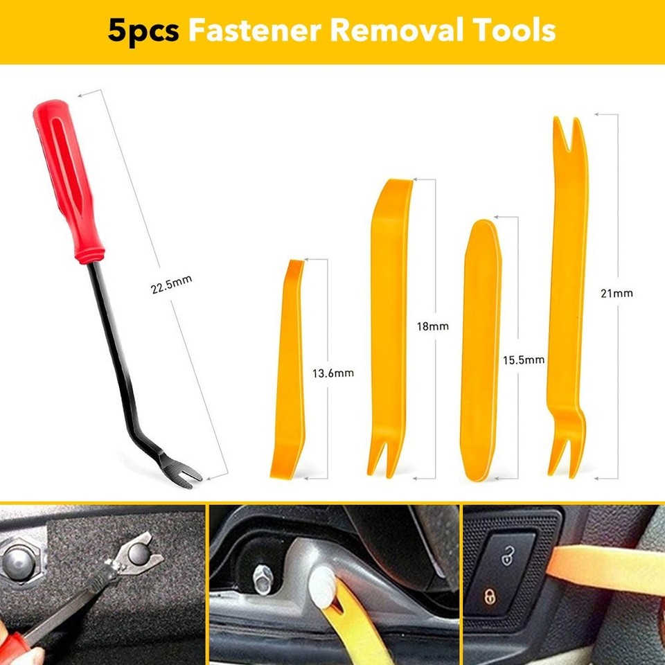 415pcs Car Retainer Auto Fasteners Trim Push Plastic Clips Rivet Pin ...