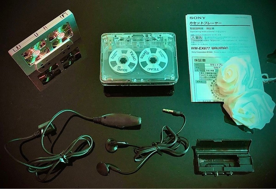 Sony WM-EX677 Clear Cover Walkman Cassette Player Serviced Working | eBay