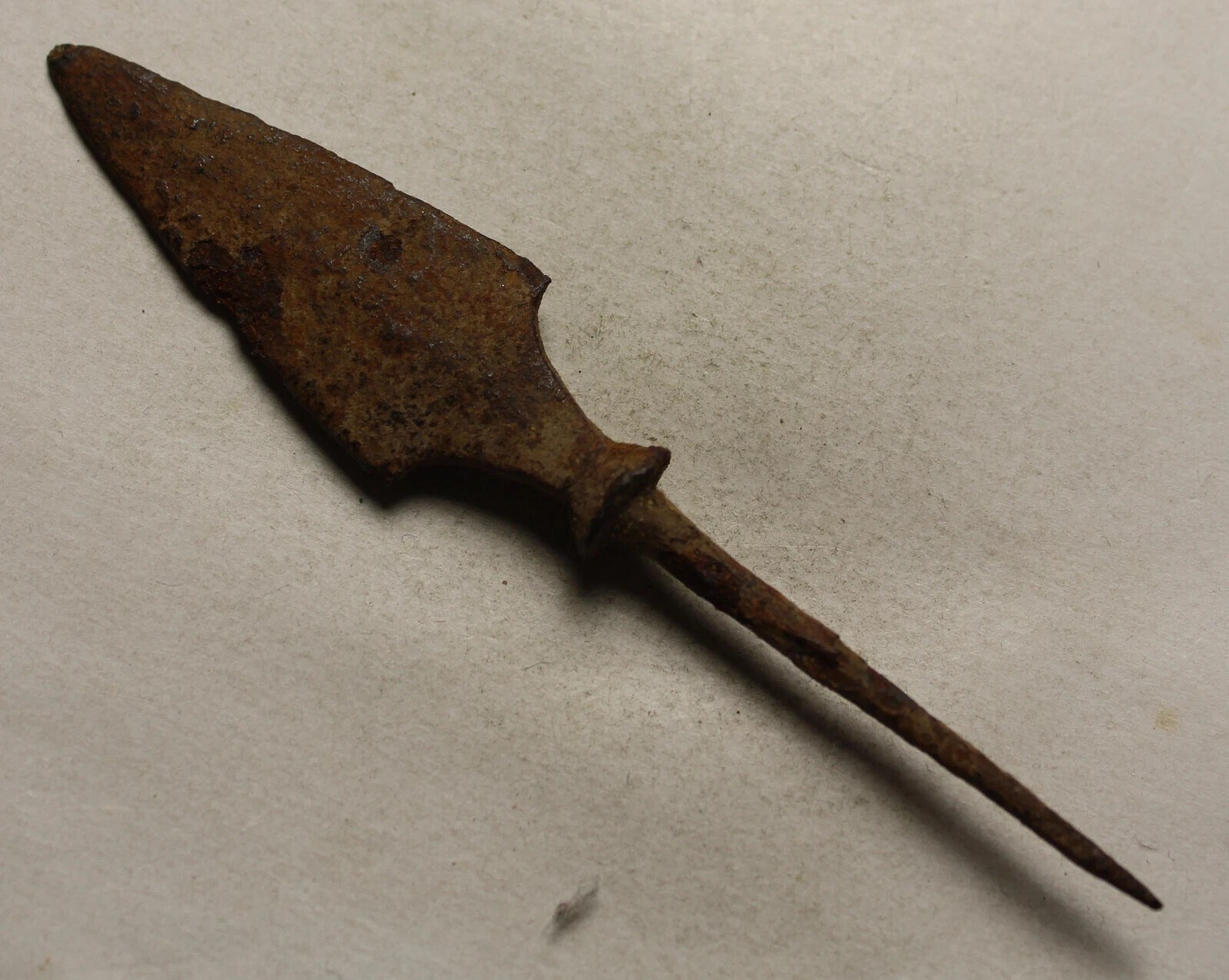 Rare Genuine Ancient Roman Javelin Arrowhead Blade Ballista Bolt Head Intact 3AD