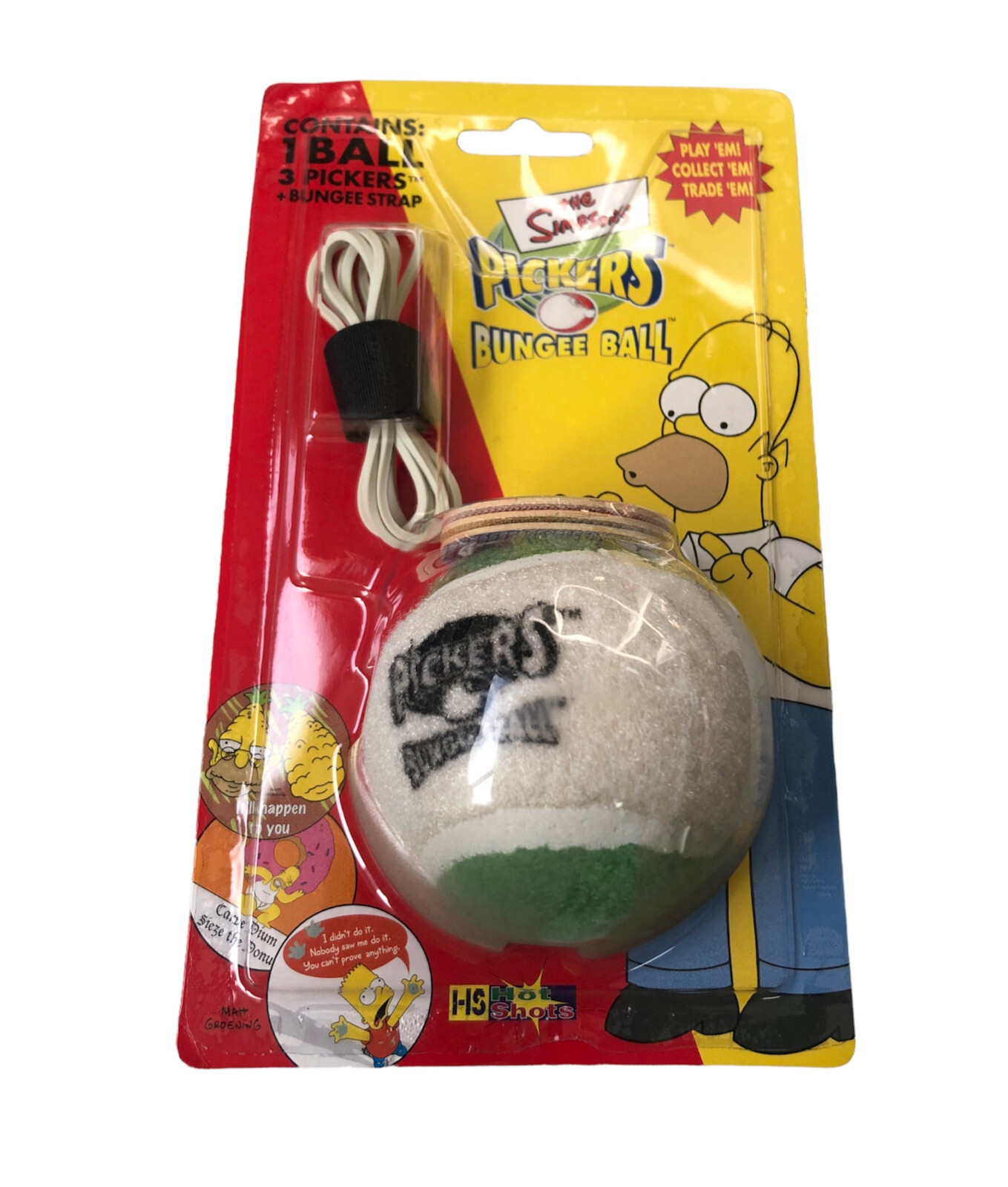 The Simpsons - Official Pickers Bungee Ball & 3 Pickers (Green ...