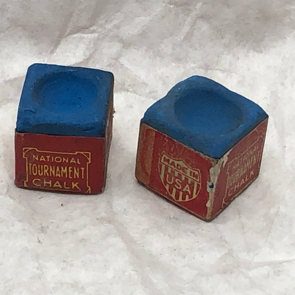 Billiards Pool Cue Stick Chalk (2 Cubes) National Billiard Chalk Co ...