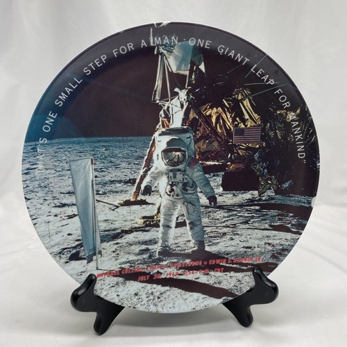 Vtg NASA Collectors Plate Melmac/Plastic Texas Ware Moon Landing 1969 ...