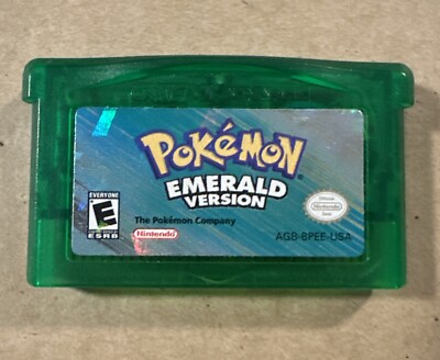 Pokemon Emerald Version (Nintendo GameBoy Advance, GBA) Authentic Dry ...