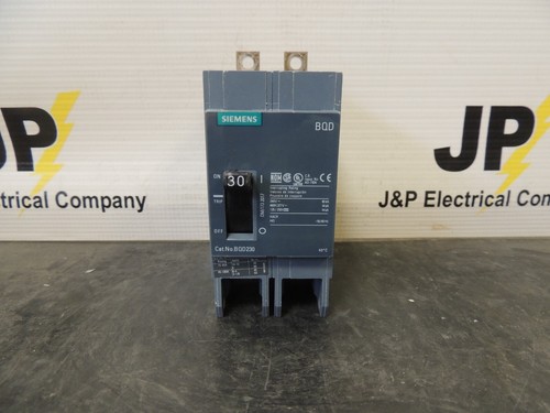 Siemens BQD230 2 Pole 30Amp 480Y 277VAC 250 VDC Type BQD Bolt On ...