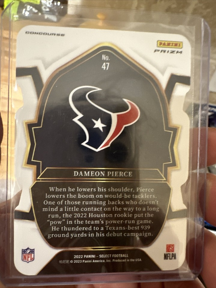 2022 Panini Select Football Damien Pierce die cut #47 | eBay