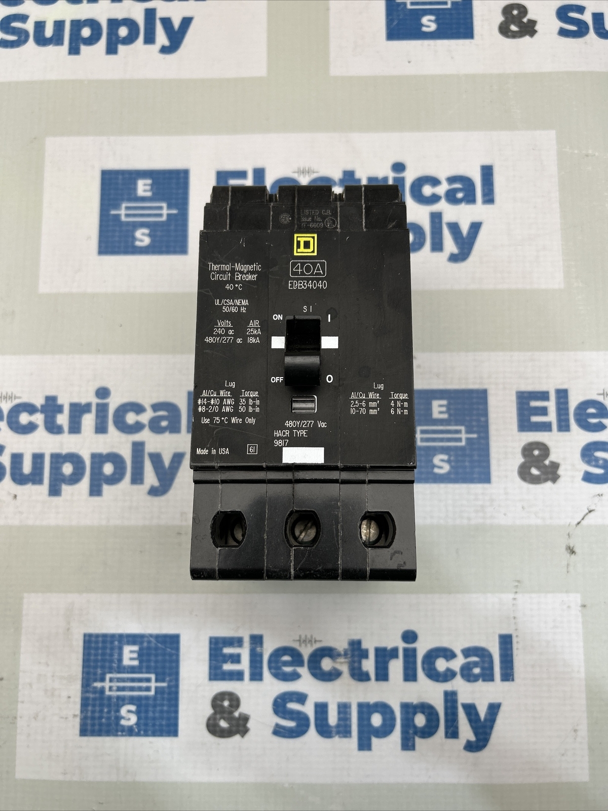 EDB34040 - Square D - Molded Case Circuit Breaker New Surplus | eBay