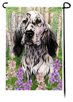 English Setter Spring Flowers Garden Flag | eBay