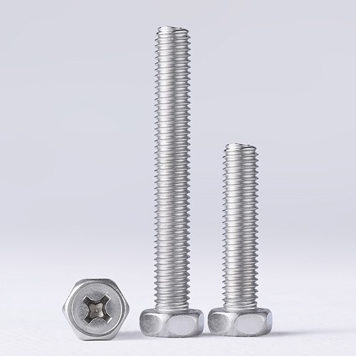 Hexagonal Screws Stainless Steel A2 Hexagonal Cross Slot Concave Head ...