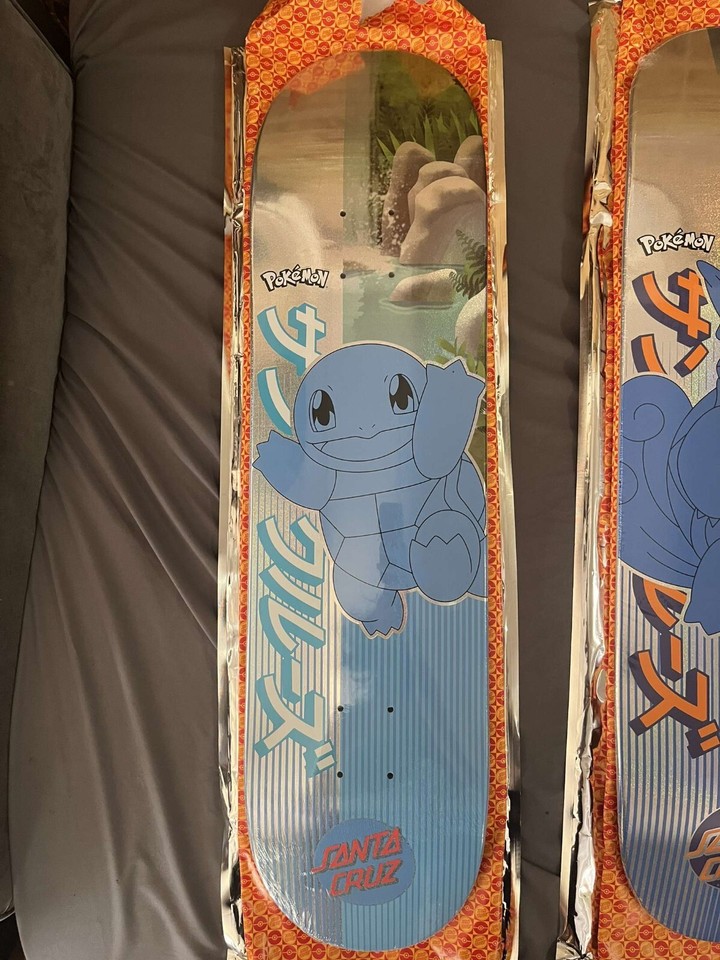 Santa Cruz X Pokemon Blind Bag Skateboard Deck Squirtle Wartortle ...