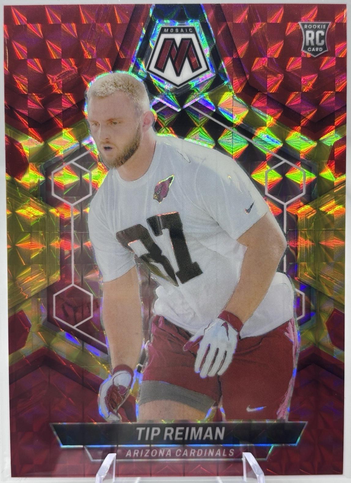 2024 Panini Mosaic - Rookies Tip Reiman #367 Choice Fusion Red & Yellow ...