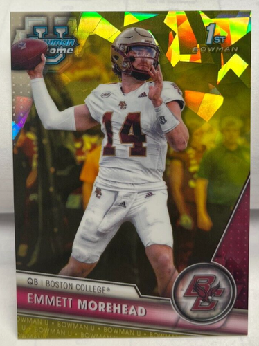 Emmett Morehead 2023 Bowman Chrome U Sapphire Jaune Réfracteur #' D 66/ ...