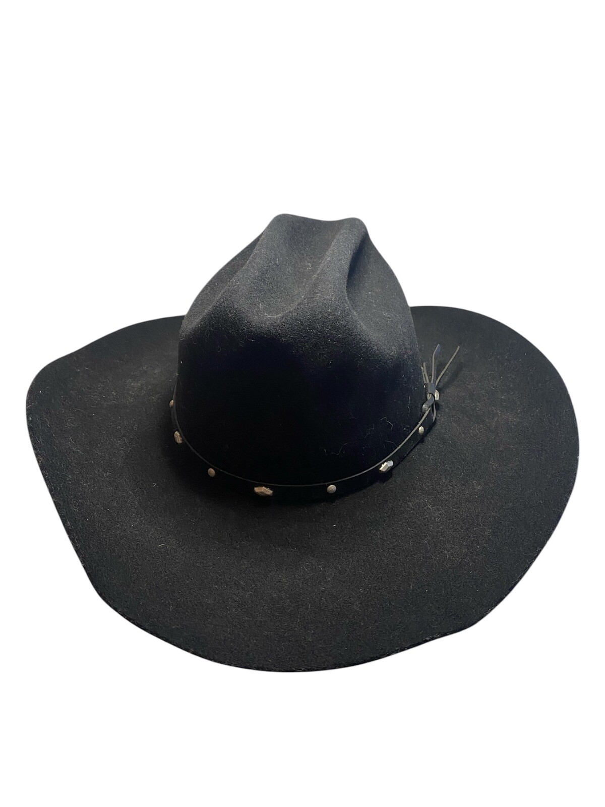 Stallion By Stetson Cowboy Hat Size 7 1/8 Black XX Pr… - Gem