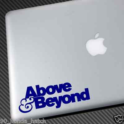 ABOVE AND BEYOND VINYL STICKER CAR DECAL hardwell alesso 3LAU Mat Zo ...