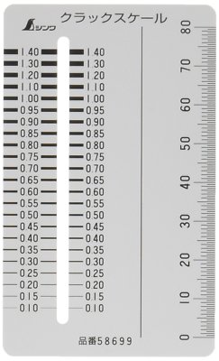 SHINWA 58699 stainless CRACK SCALE | eBay