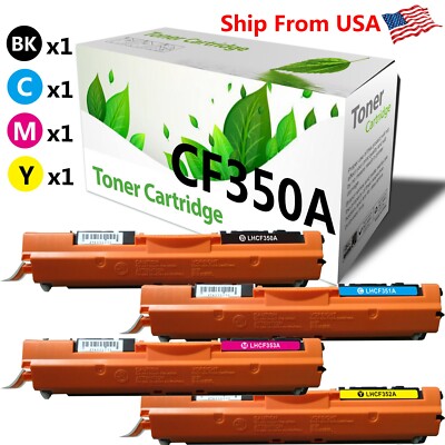 130A Toner Cartridge CF350A-3A for MFP M177 M176n Printer (4PK,BCMY) | eBay