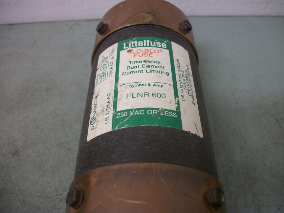 LITTELFUSE SLO-BLO FUSE FLNR600 600AMP 250VOLT | eBay