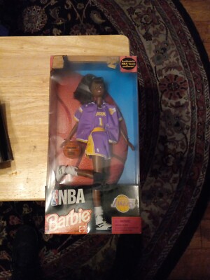 Barbie Los Angeles Lakers NBA 1998 Rare Basketball Black Barbie-Mattel ...